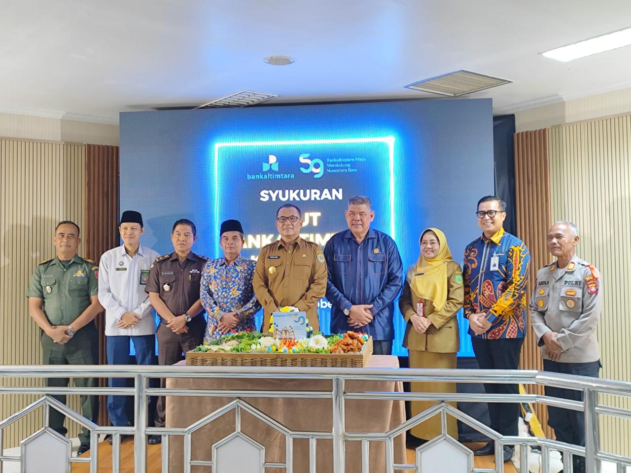 Pjs Bupati Berau, Sufian Agus menghadiri Syukuran Hari Ulang Tahun ke-59 PT Bankaltimtara ...